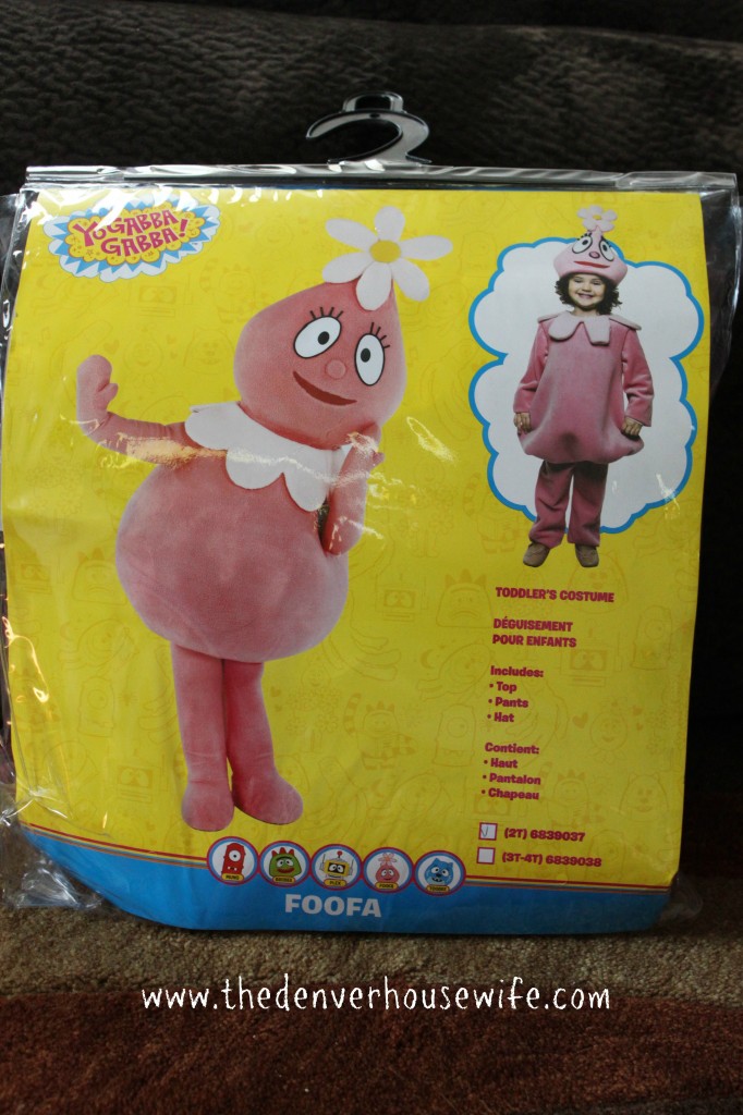 Yo Gabba Gabba Toddler Foofa Costume - Review » The Denver Housewife