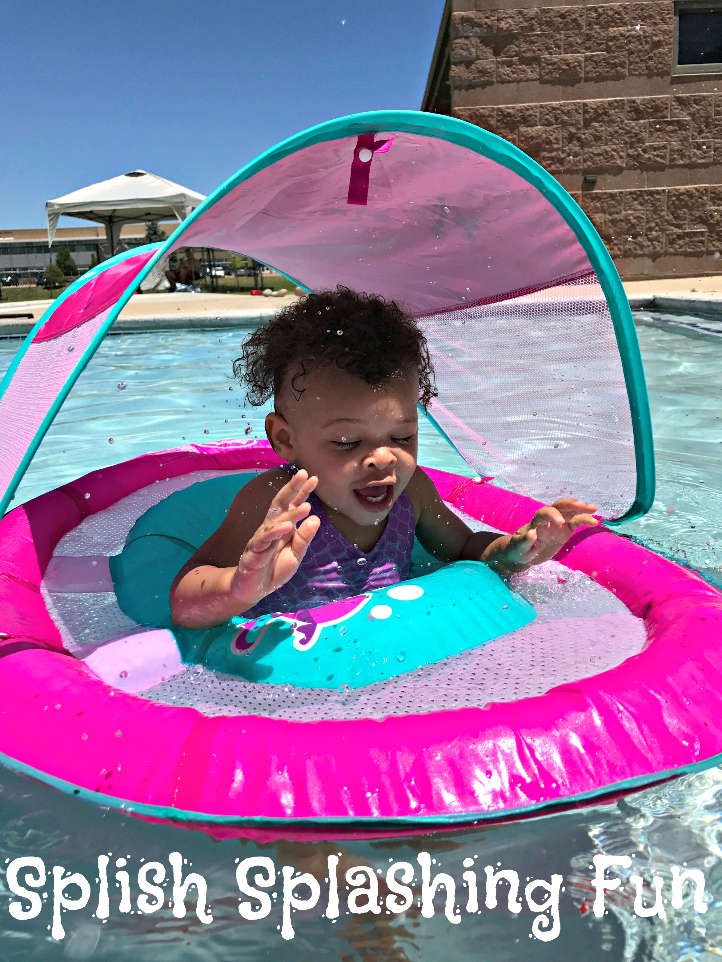 Summer Pool Fun with the SwimWays Baby Spring Float #SwimWays » The ...