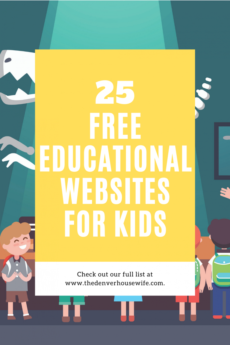 25 Free Educational Websites for Children » The Denver Housewife