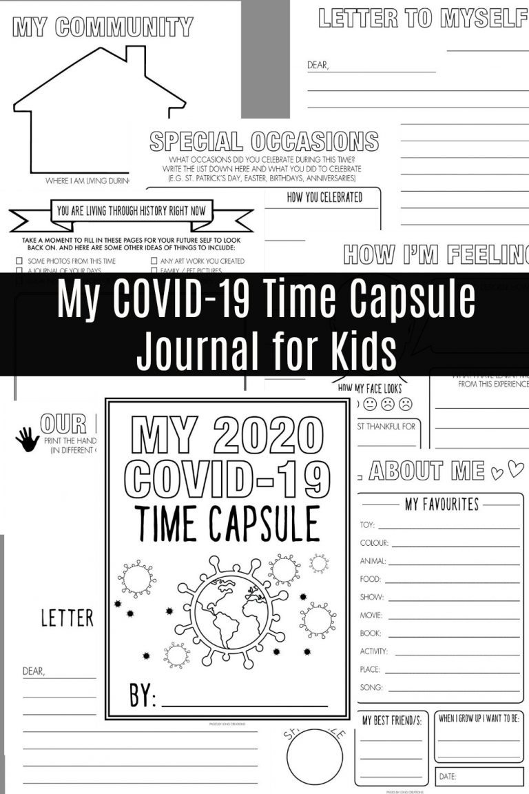 COVID-19 Time Capsule Journal for Kids » The Denver Housewife