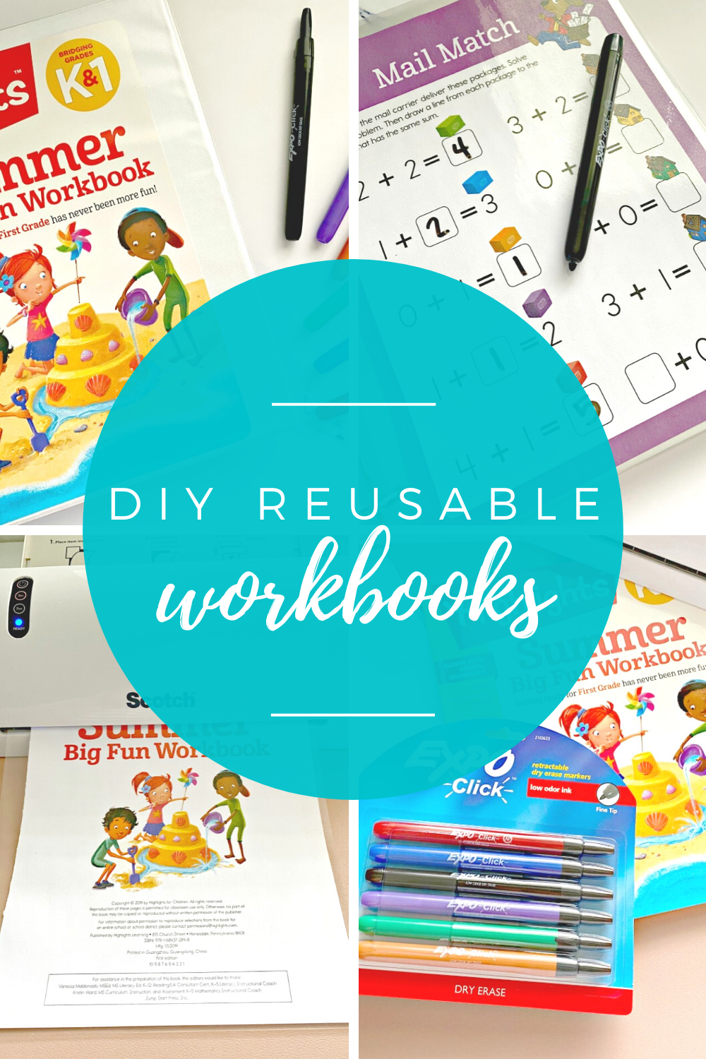 How to make workbooks & Printables REUSABLE for kids » The Denver Housewife