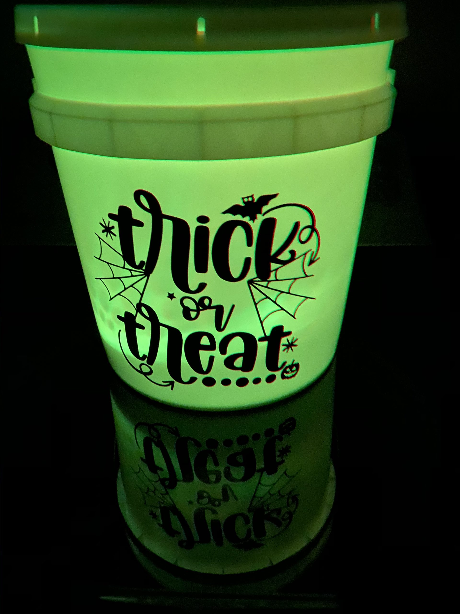 Trick or Treat Halloween Light Up Porch Bucket » The Denver Housewife