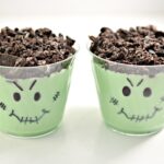 Monster Halloween Cookie Pudding Cups » The Denver Housewife