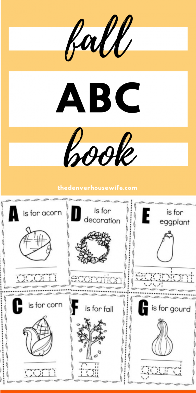 Fall Alphabet ABC Book Printable » The Denver Housewife
