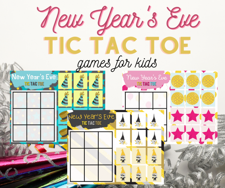 New Years Eve Printable Bingo & Tic Tac Toe Printables » The Denver ...