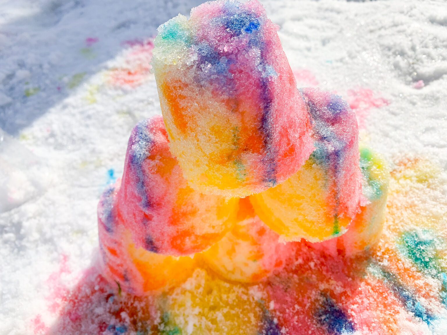 Rainbow Snow Castles » The Denver Housewife