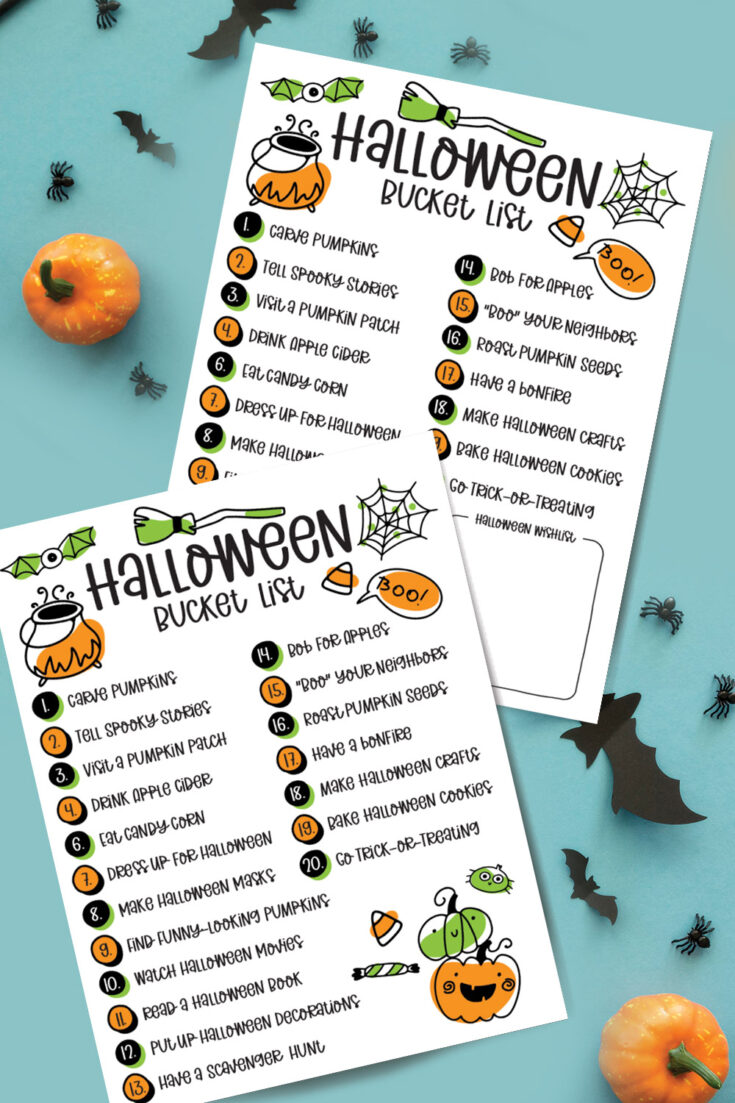 Halloween Bucket List - Free Printable » The Denver Housewife