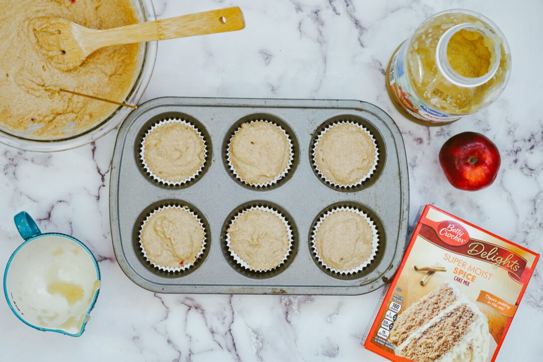3 Ingredient Cake Mix Apple Spice Muffins » The Denver Housewife