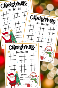 Christmas Tic Tac Toe Printable » The Denver Housewife