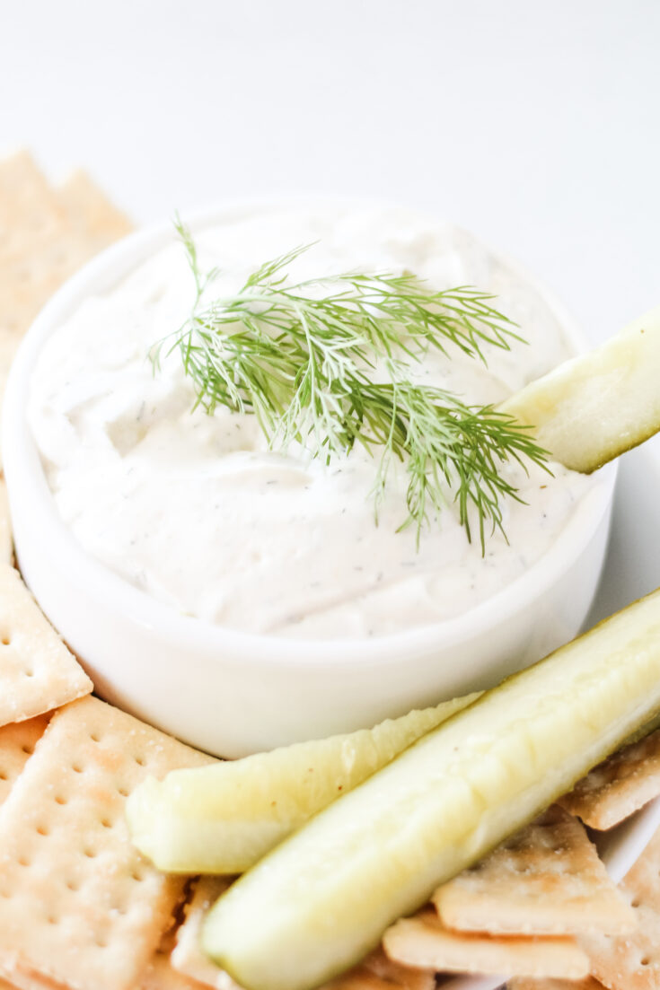 Easy Dill Pickle Dip Recipe » The Denver Housewife