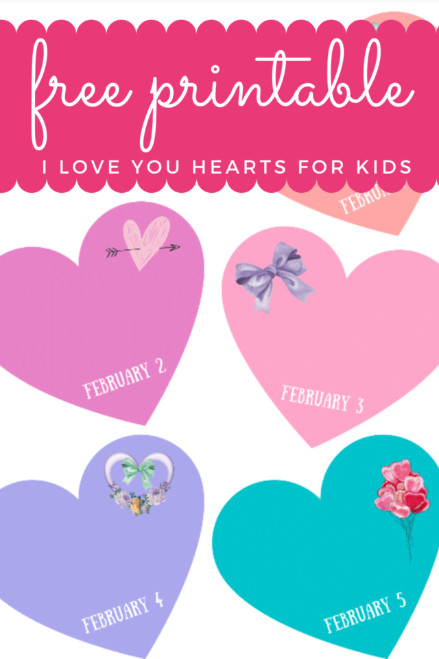 Valentine's Day Countdown Hearts Printable » The Denver Housewife