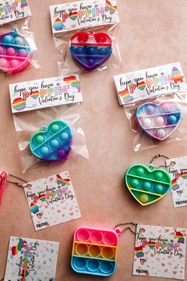 Pop It Valentines for Kids with Free Printable Tags » The Denver Housewife