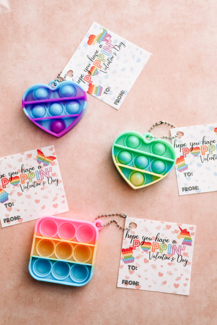 Pop It Valentines for Kids with Free Printable Tags » The Denver Housewife