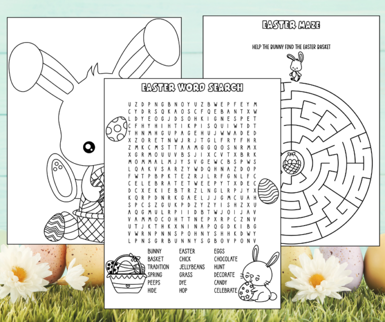 Free Printable Easter Activity Pack » The Denver Housewife