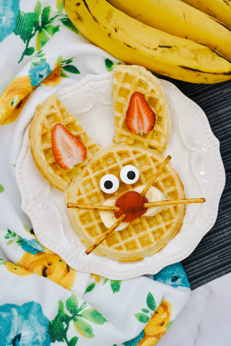 Easy Easter Bunny Waffles » The Denver Housewife