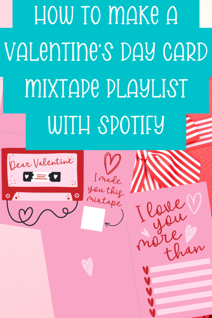 How to Make a Spotify Playlist Valentine's Day Card w/ Free Printable ...