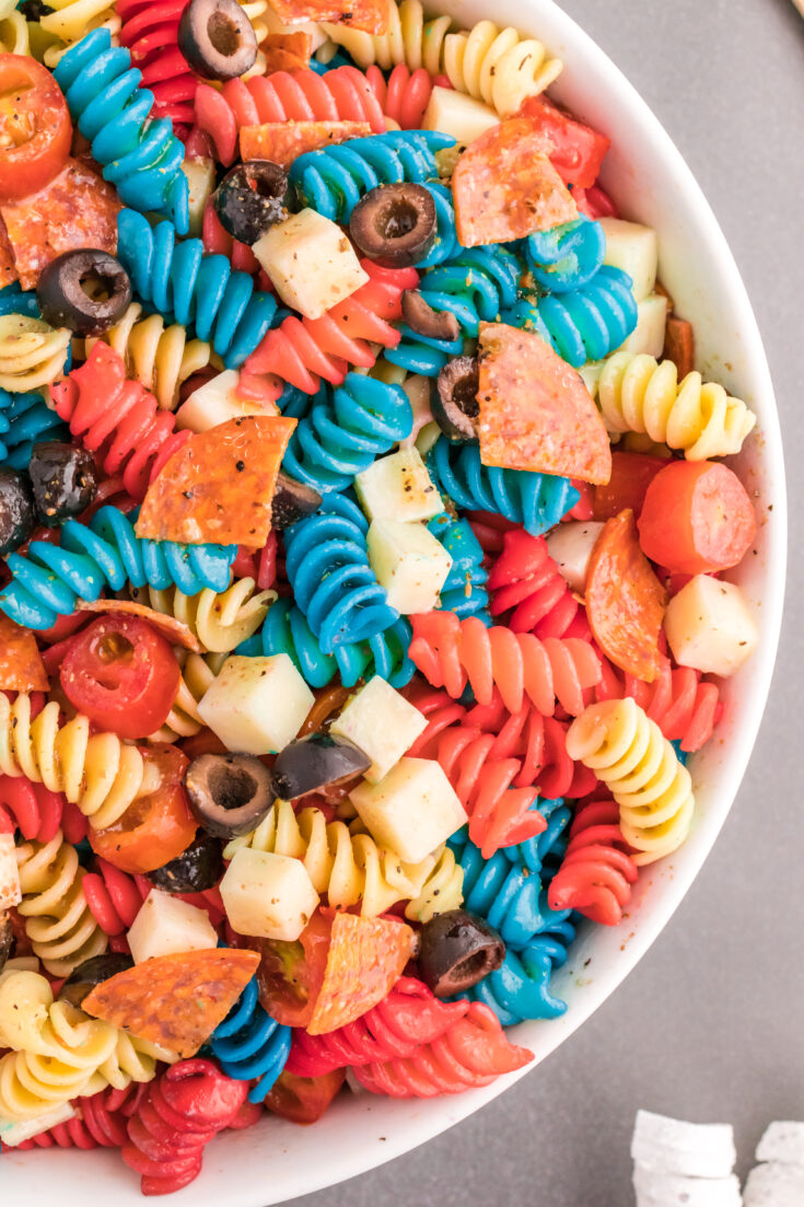 Patriotic Pasta Salad » The Denver Housewife