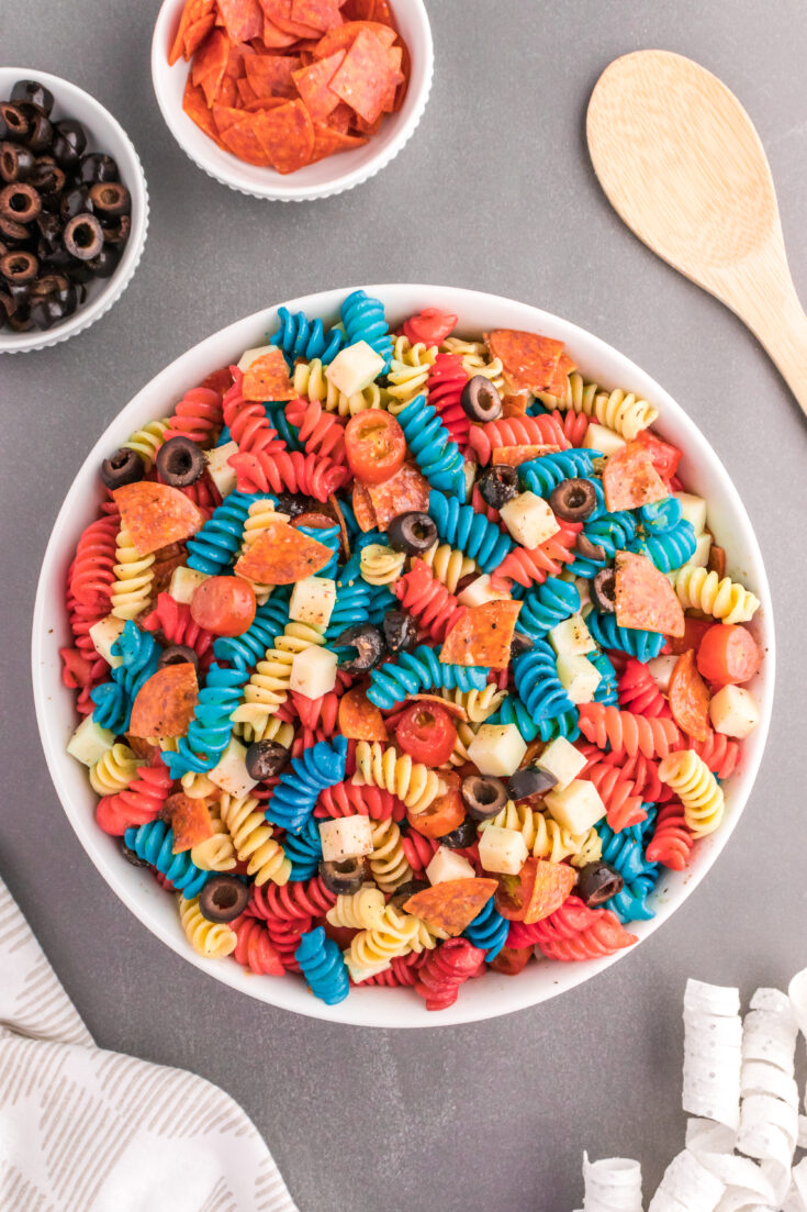 Patriotic Pasta Salad » The Denver Housewife