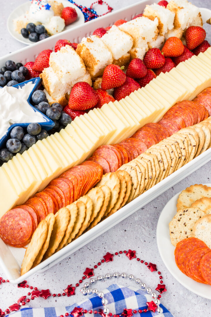 American Flag Patriotic Charcuterie Board » The Denver Housewife