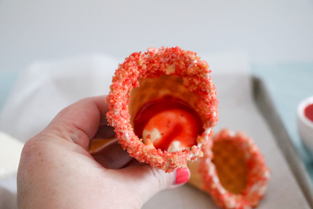 Strawberry Crunch Cheesecake Cones » The Denver Housewife