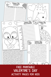 Free Printable Valentine's Day Activity Pages » The Denver Housewife