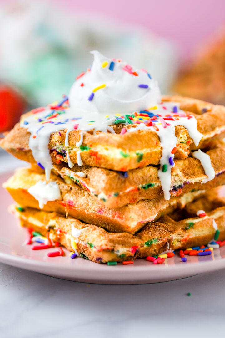 Cake Batter Waffles » The Denver Housewife