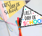 Free Printable First and Last Day of School Pennant Flags » The Denver ...