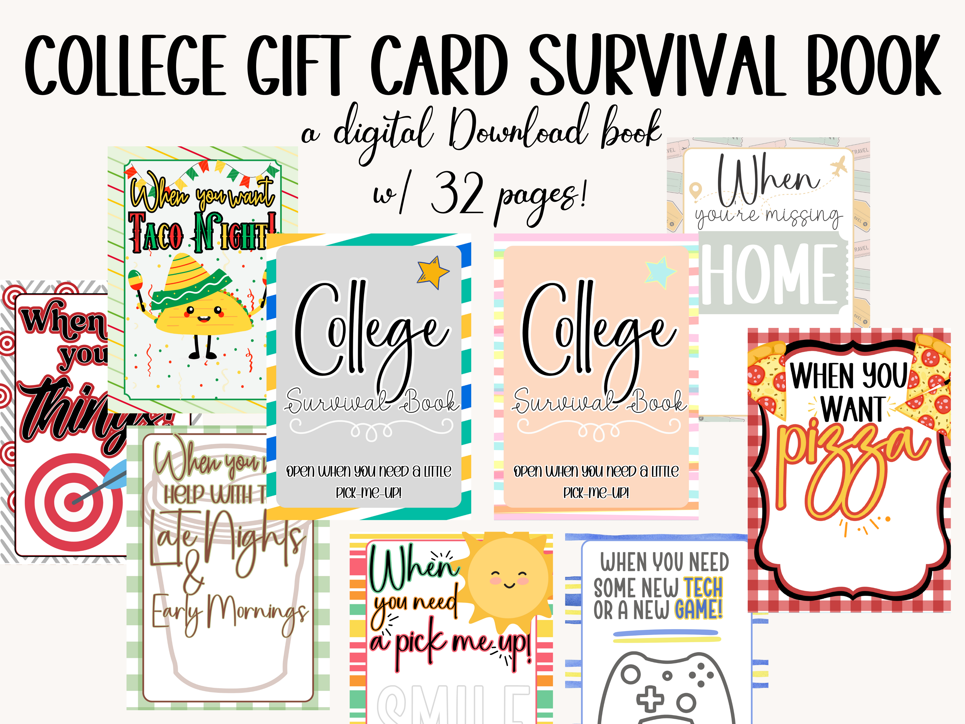 College Survival Gift Card Book Graduation Gift » The Denver Housewife