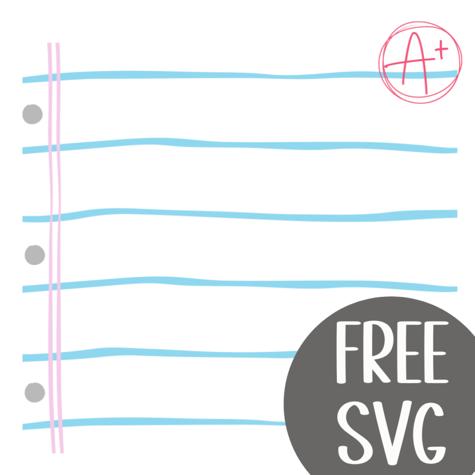 Free SVG: Teacher Notebook Page » The Denver Housewife
