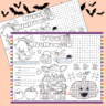 Halloween Activity Placemat » The Denver Housewife