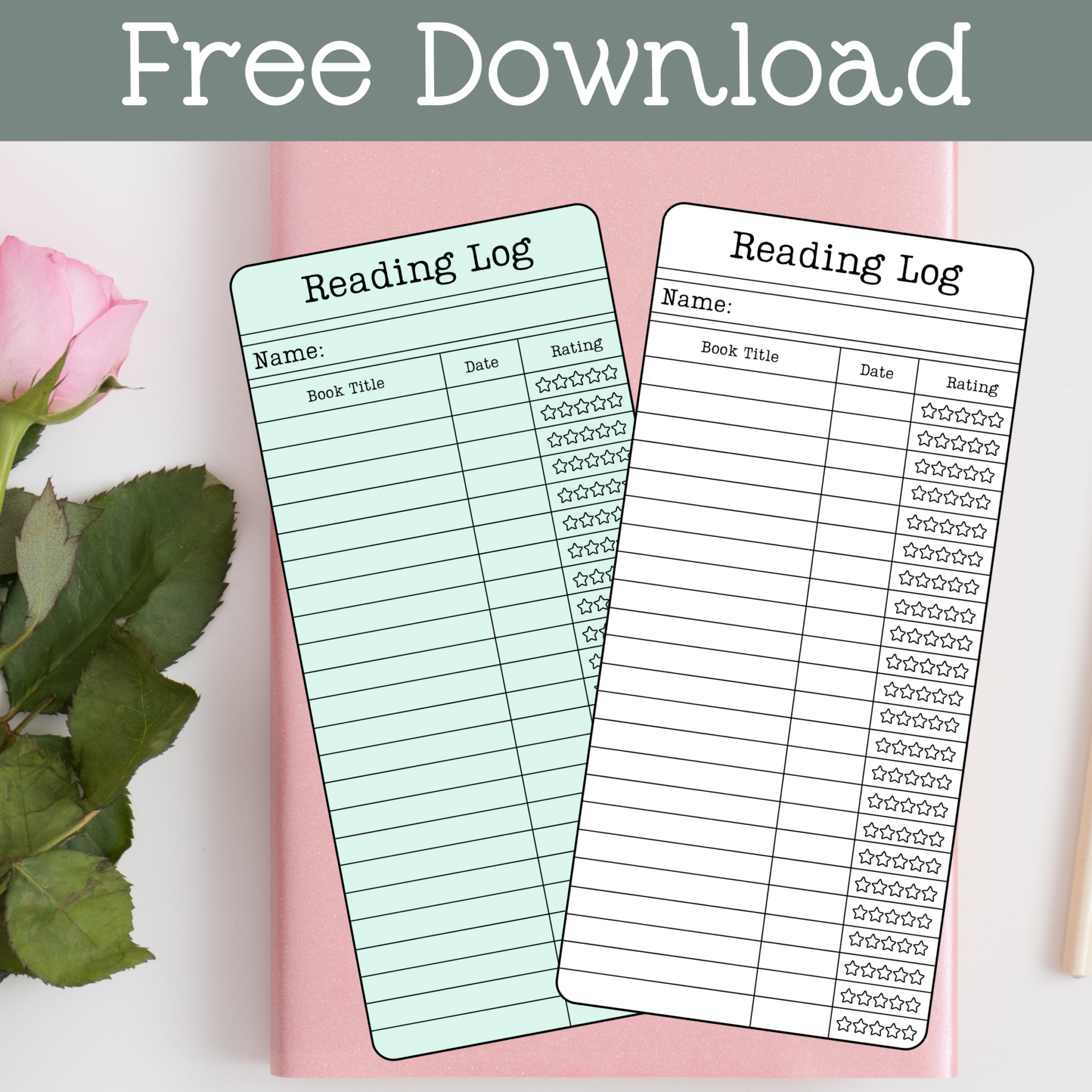 Reading Log Bookmark » The Denver Housewife