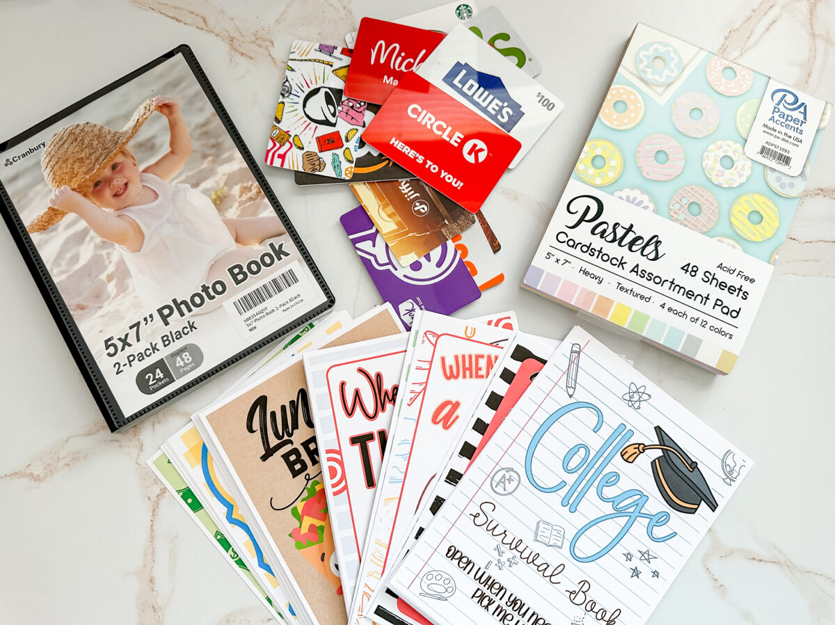 How to Make a College Gift Card Photo Album » The Denver Housewife