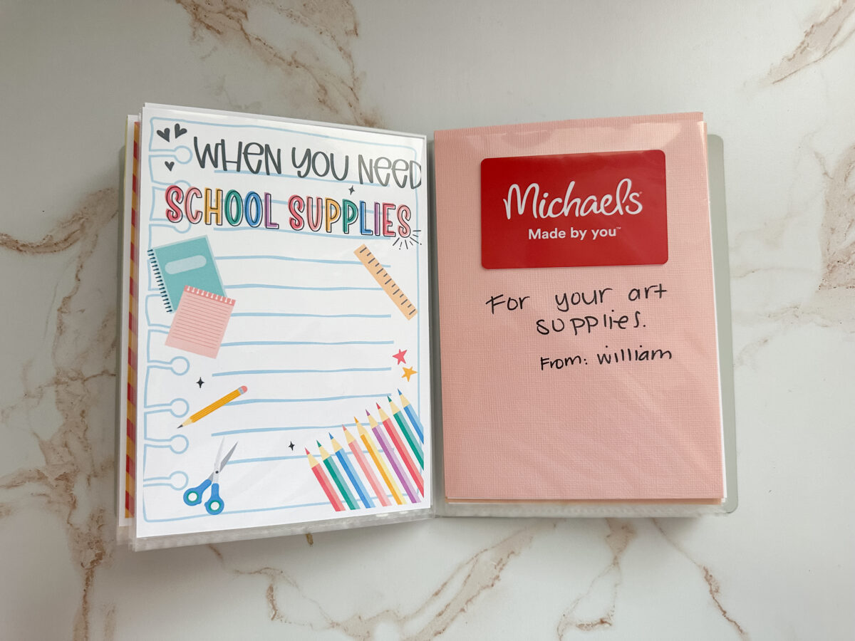 How to Make a College Gift Card Photo Album » The Denver Housewife