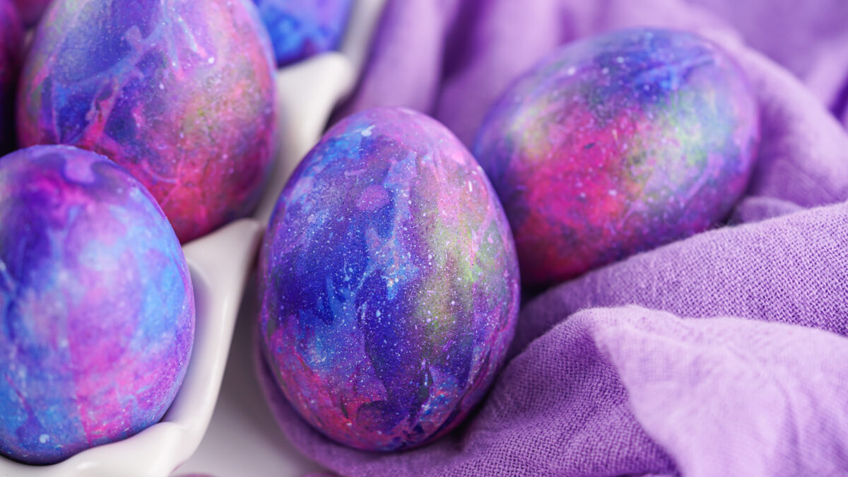 Galaxy Easter Eggs Tutorial » The Denver Housewife
