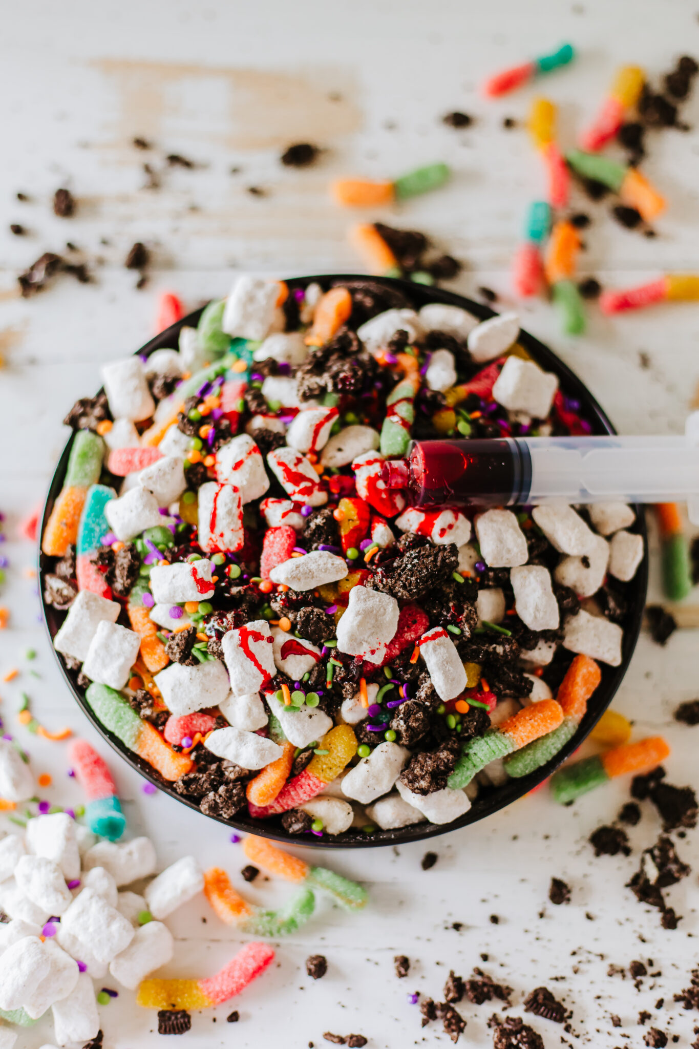 Halloween Muddy Buddies Graveyard Snack Mix » The Denver Housewife