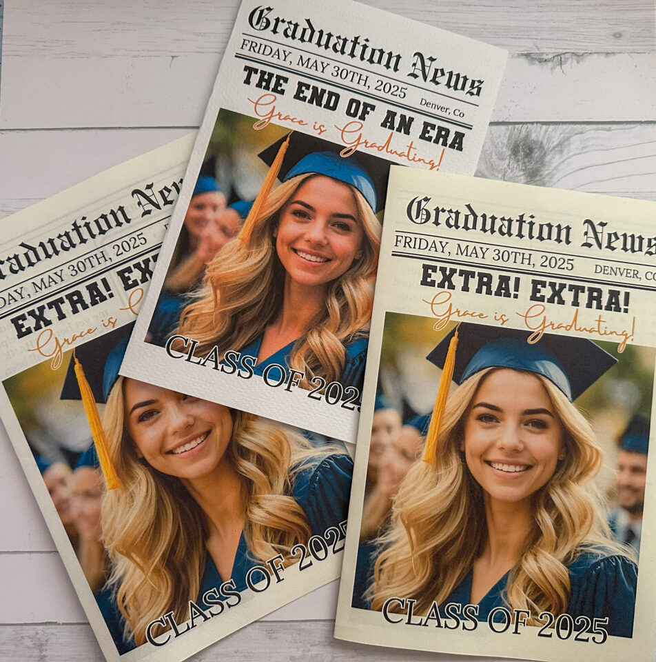 How to Make a Graduation Newspaper » The Denver Housewife