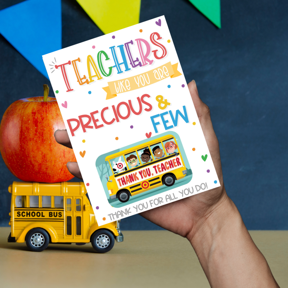 Free Printable Teacher Gift Card Holder » The Denver Housewife